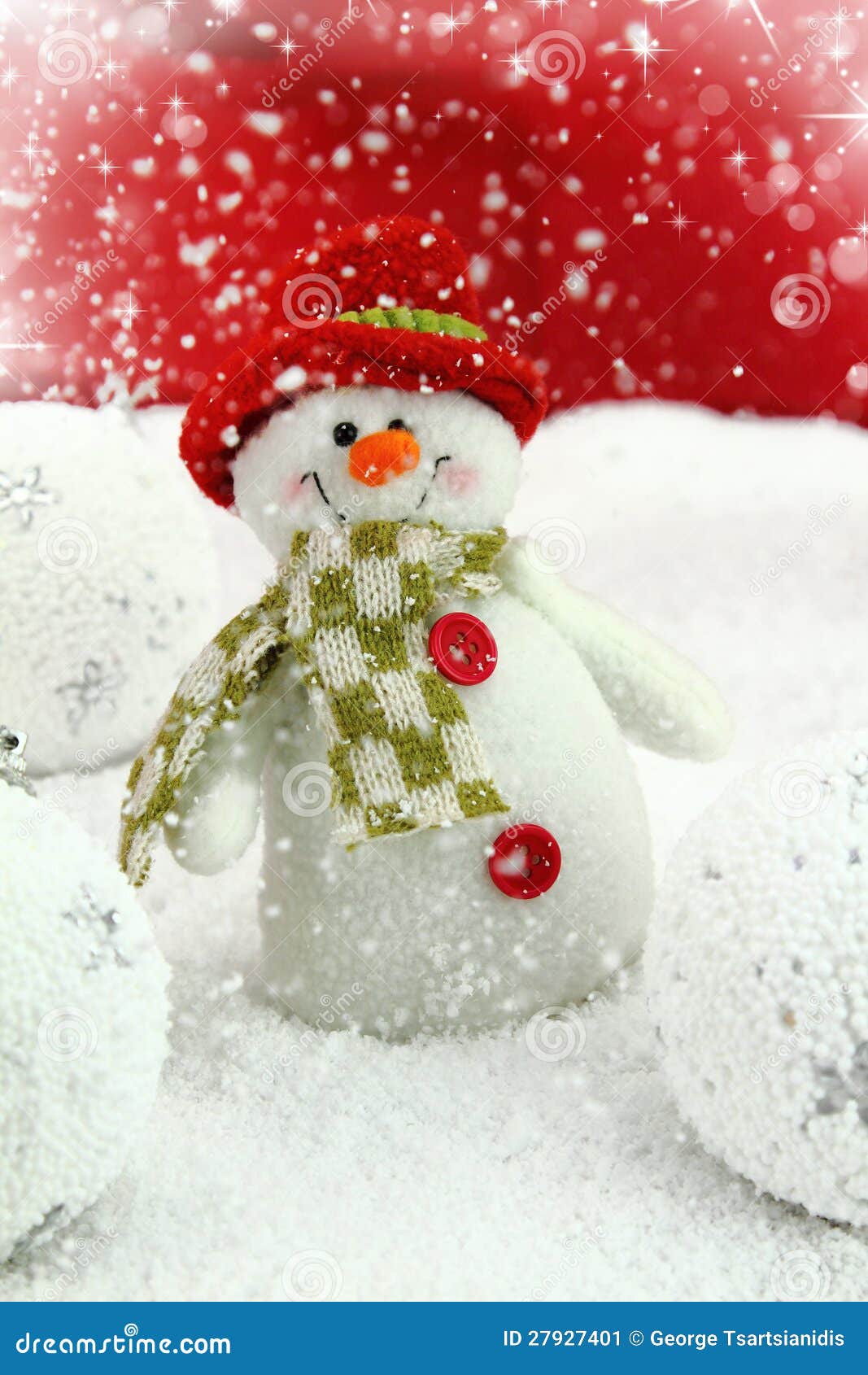 Happy snowman stock image. Image of fall, closeup, holiday - 27927401