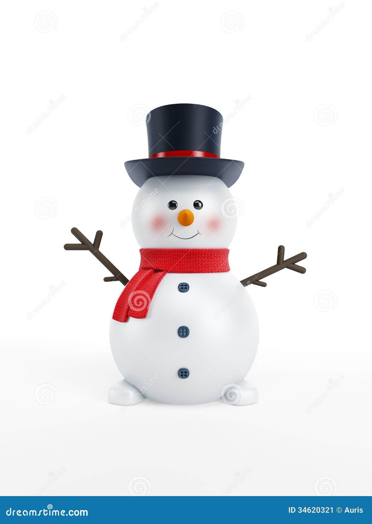 Happy snowman stock illustration. Illustration of christmas - 34620321