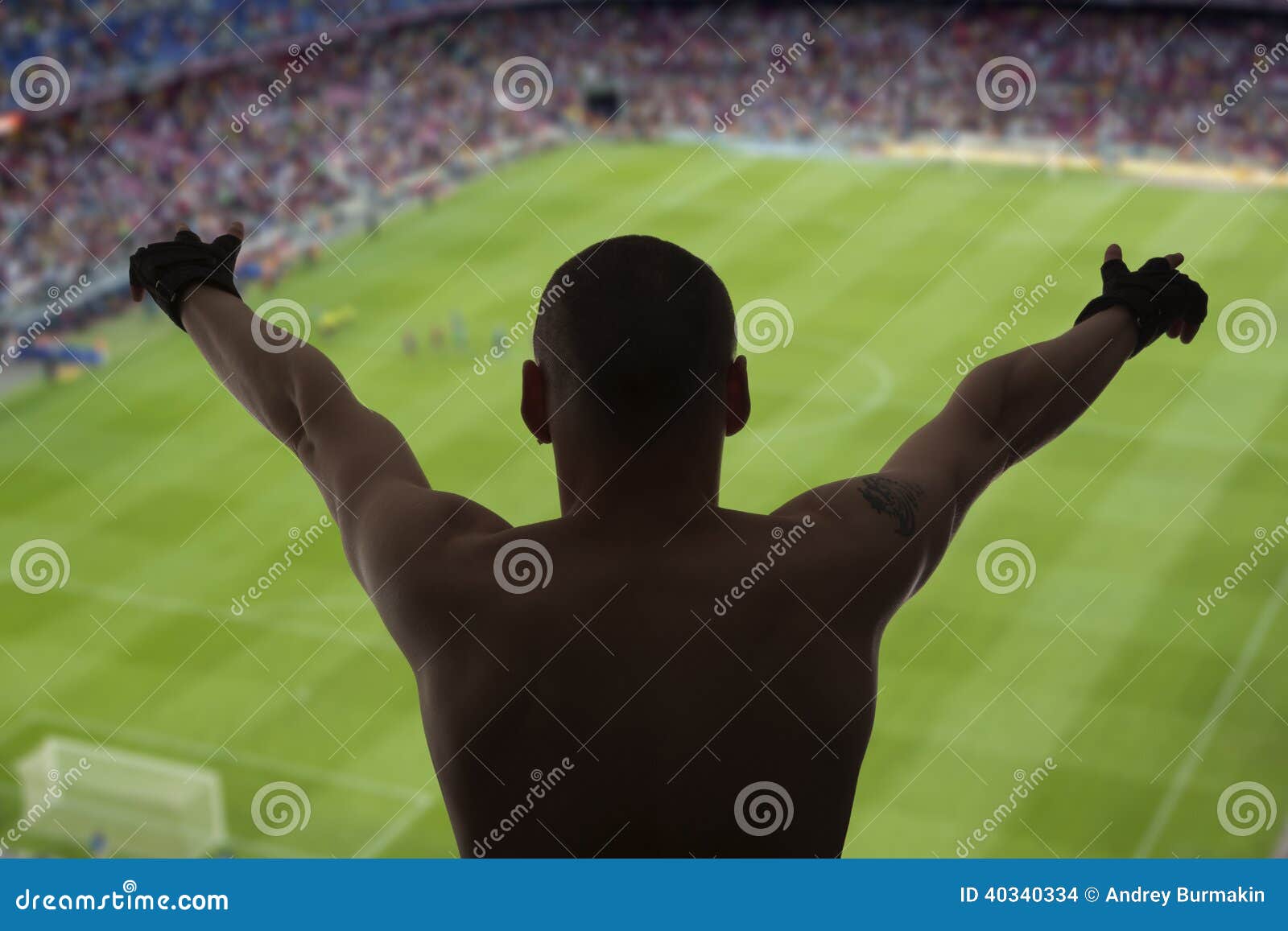 Happy soccer fans stock photo. Image of play, player - 40340334
