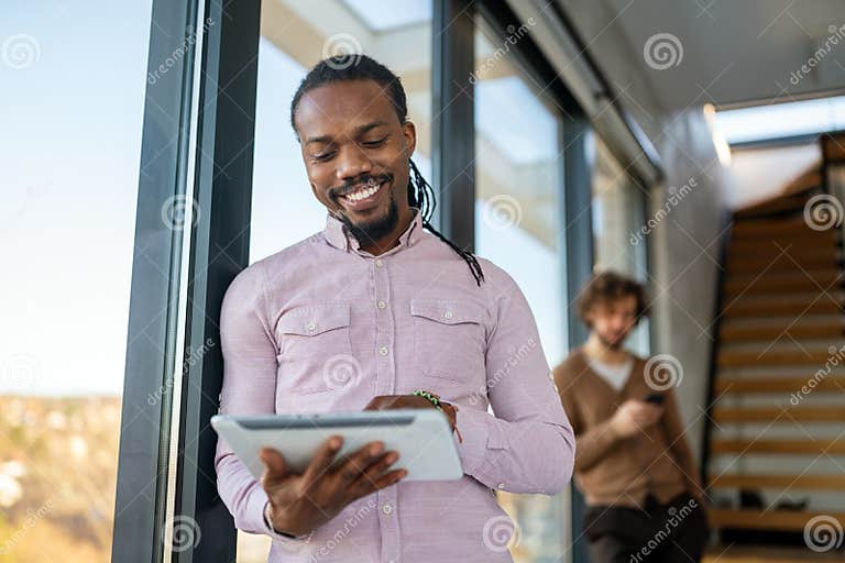 Happy Software Developer Man Working on Project. Programming Advanced ...