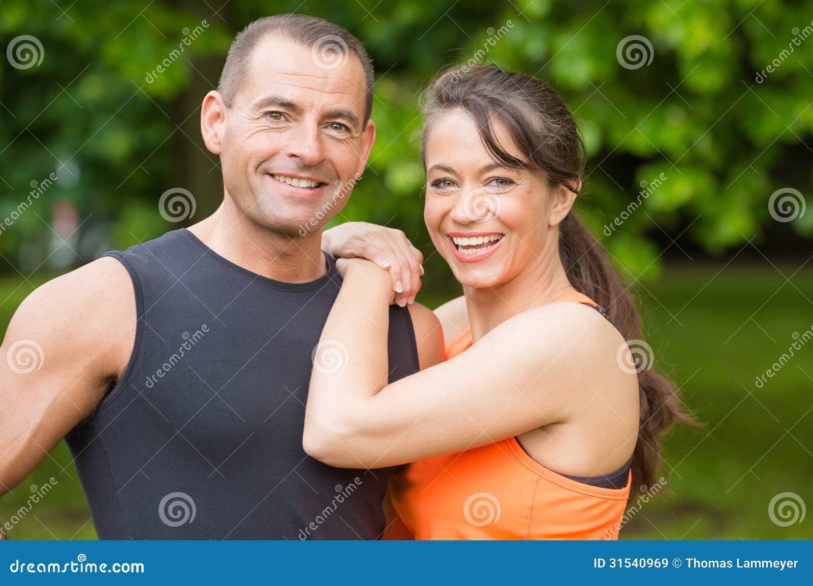 Happy sport couple stock image. Image of happy, caucasian - 31540969
