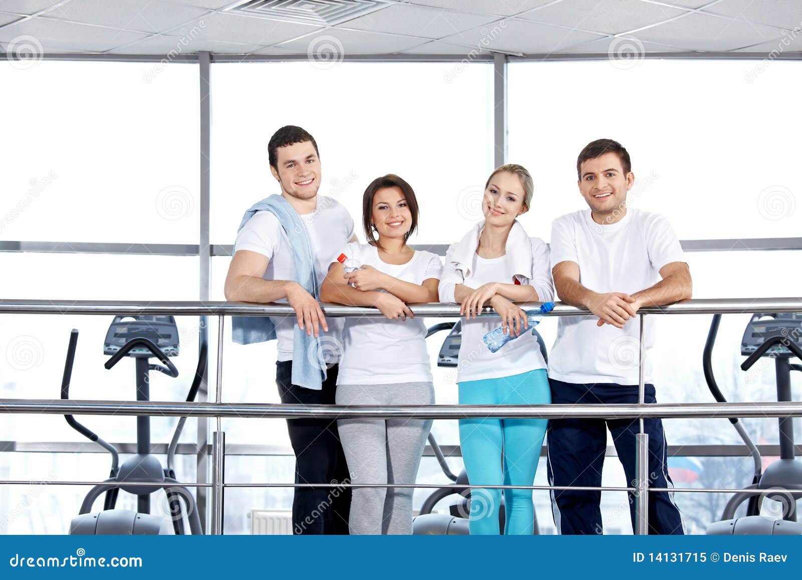 Happy sports people stock image. Image of suit, machine - 14131715