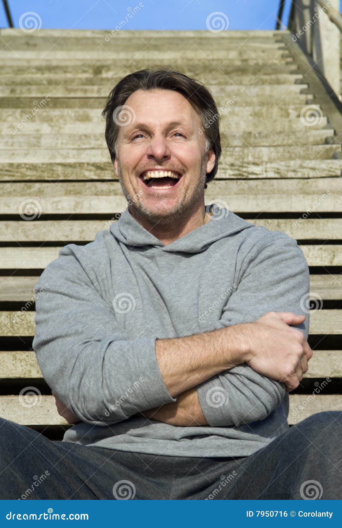 Happy sportsman stock photo. Image of caucasian, goatee - 7950716