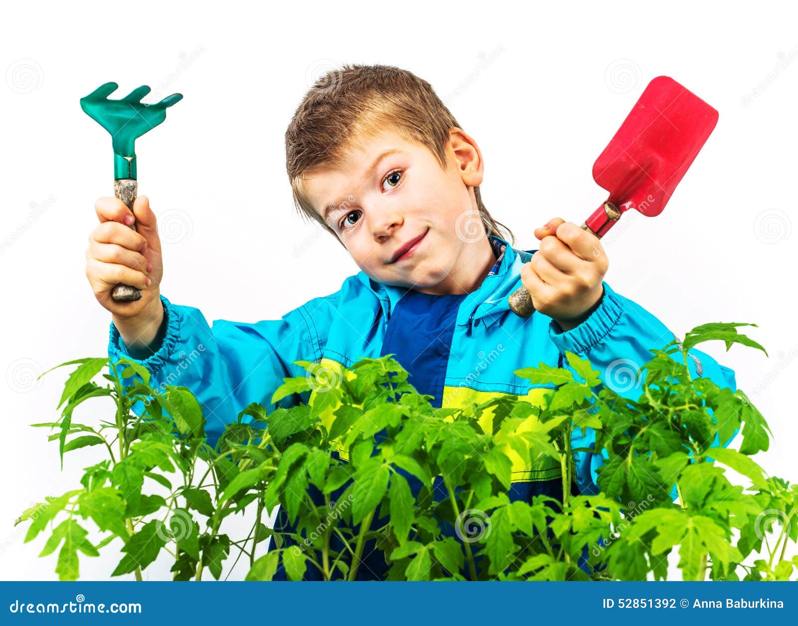 Happy spring gardening boy stock photo. Image of happy - 52851392