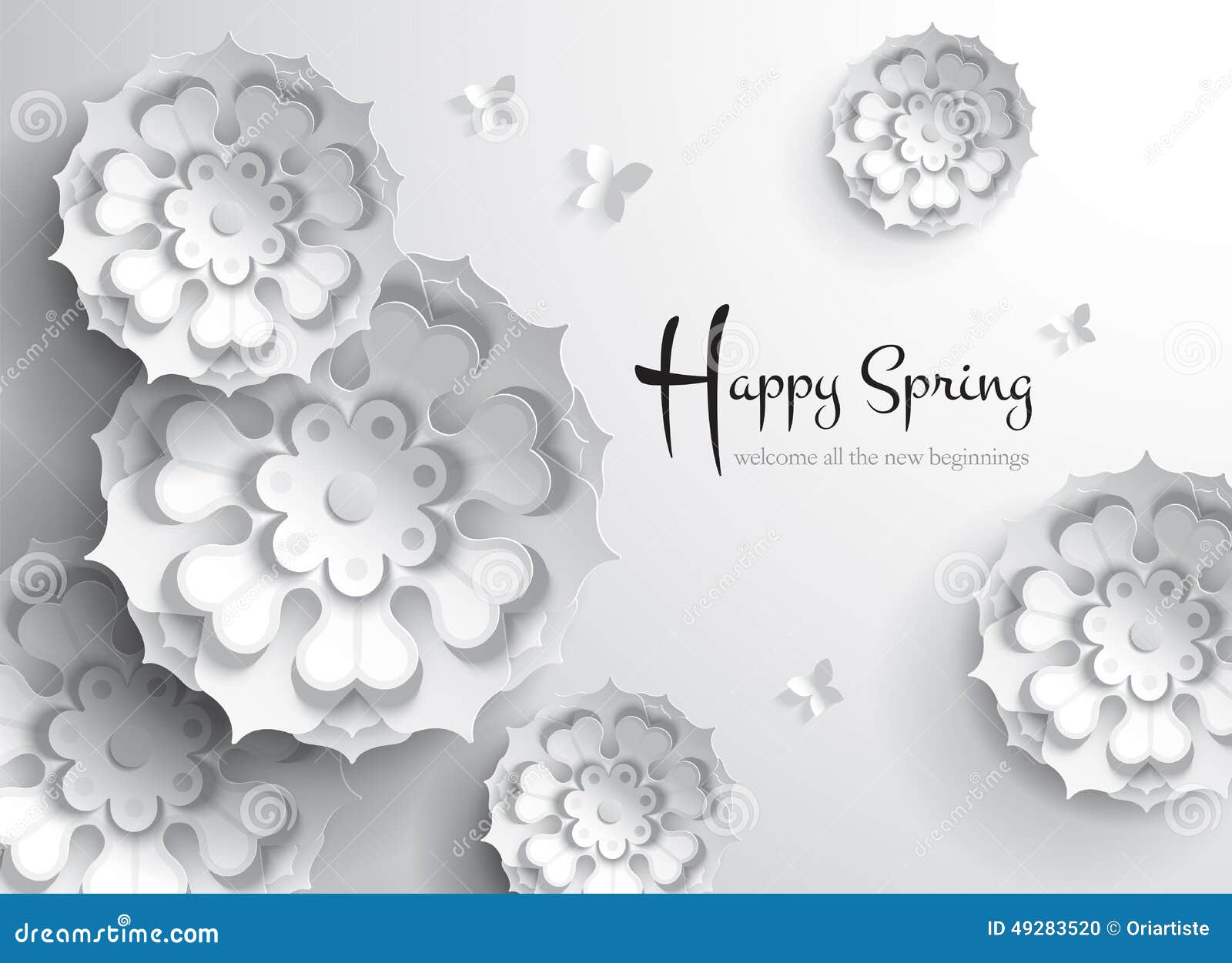 Happy Spring. Welcome All the New Beginnings. Stock Vector ...