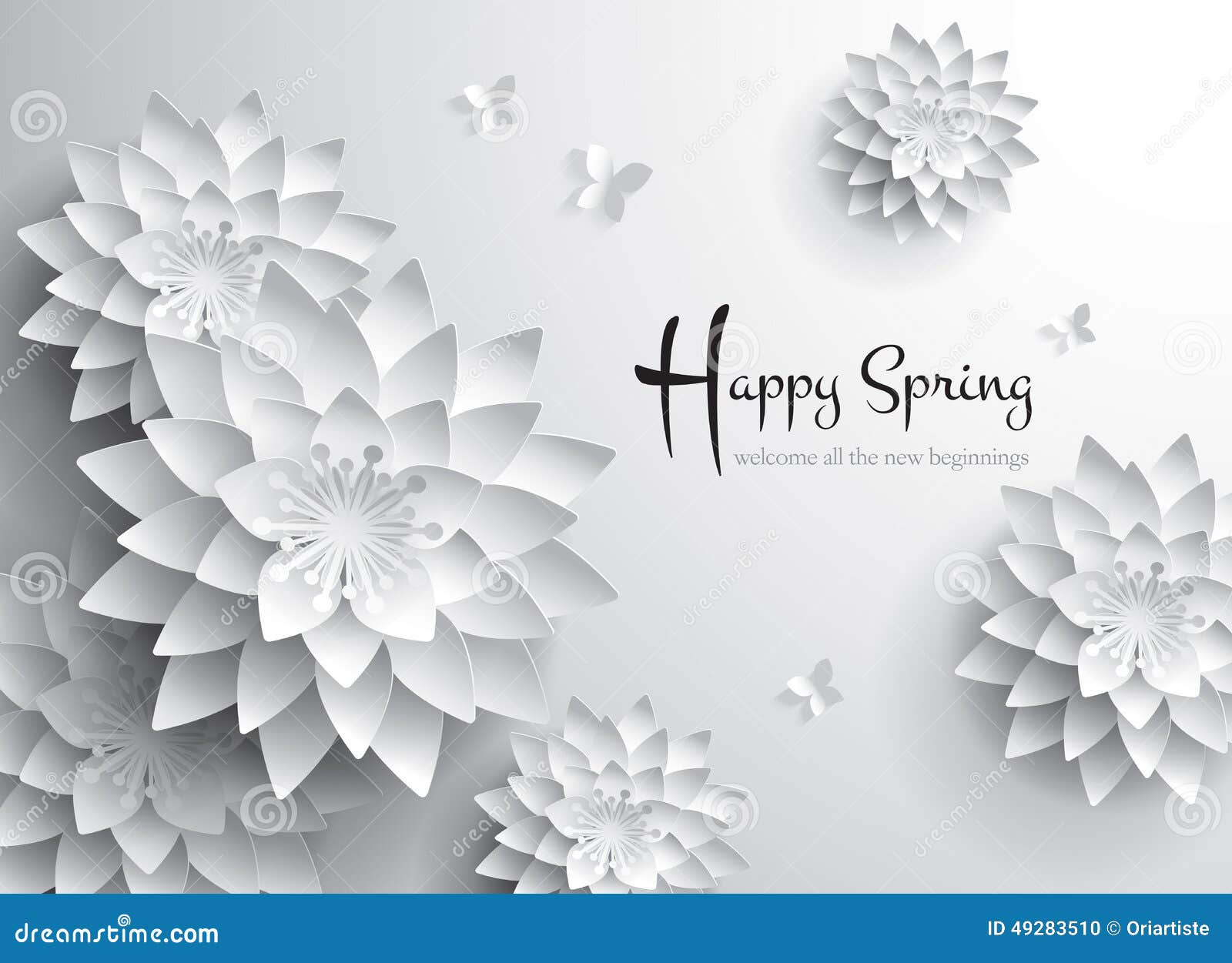 Happy Spring. Welcome All the New Beginnings. Stock Vector ...