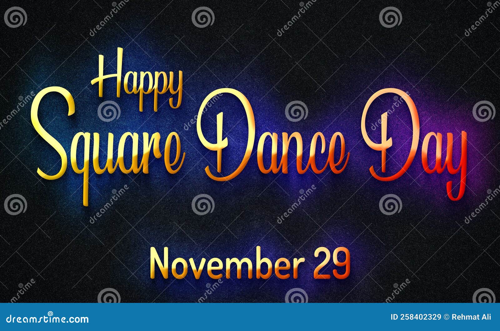 Happy Square Dance Day, November 29. Calendar of November Retro Text ...