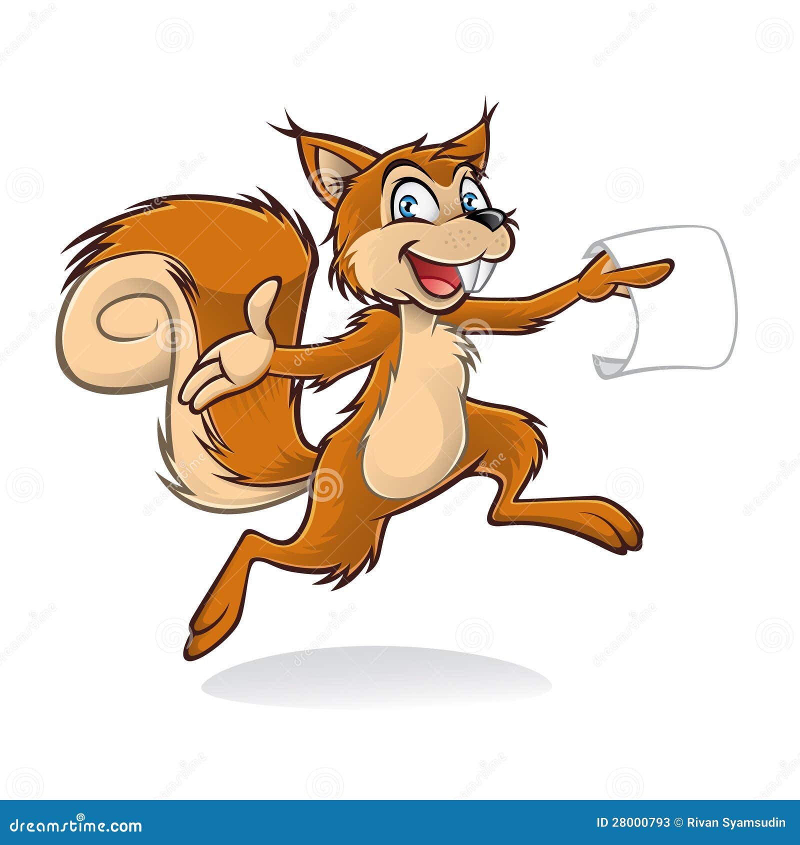 Happy Squirrel stock illustration. Illustration of young - 28000793