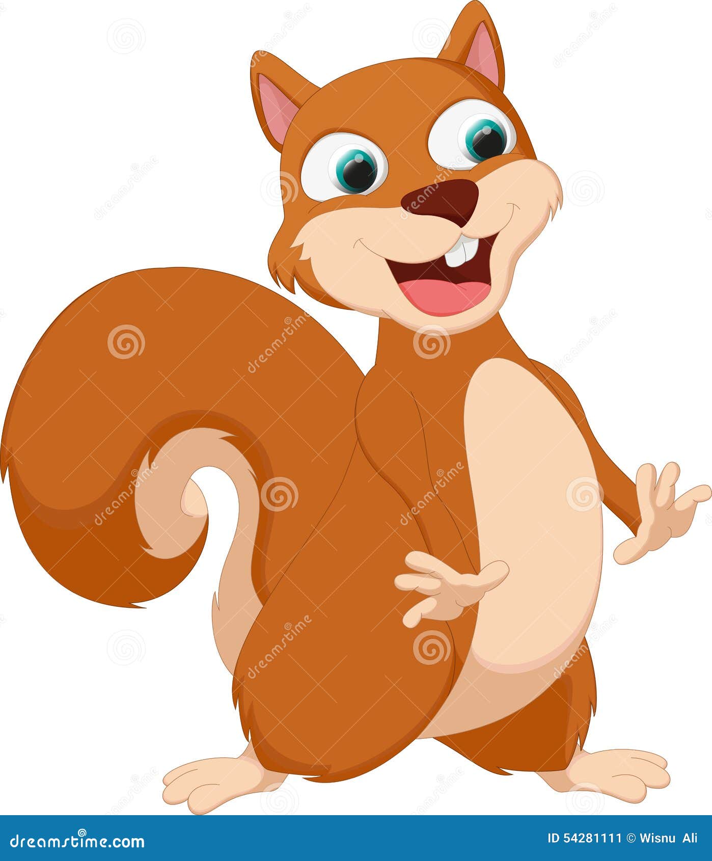 Happy Squirrel Cartoon Waving | CartoonDealer.com #47534513