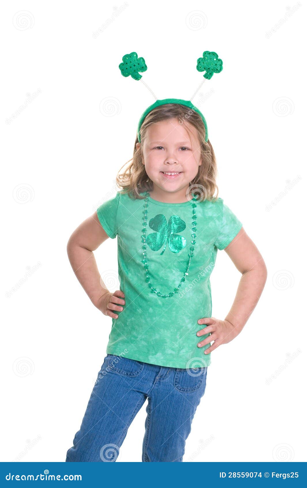 Happy St. Patrick s Day stock photo. Image of blond, child - 28559074