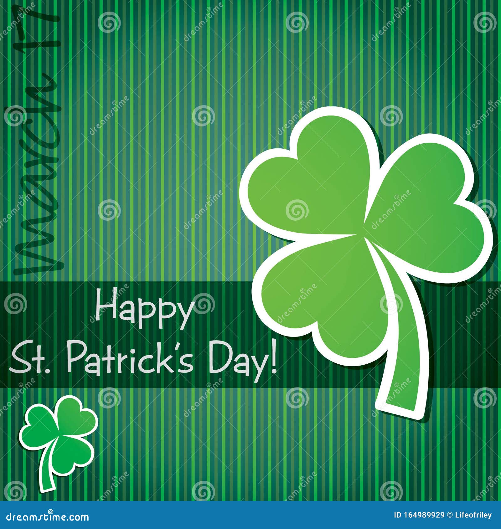 St. Patrick`s Day card stock vector. Illustration of celebration ...