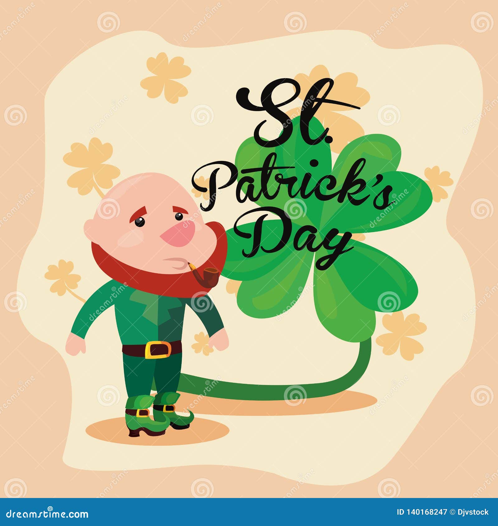 Happy St Patricks Day Stock Vector Illustration Of Single 140168247