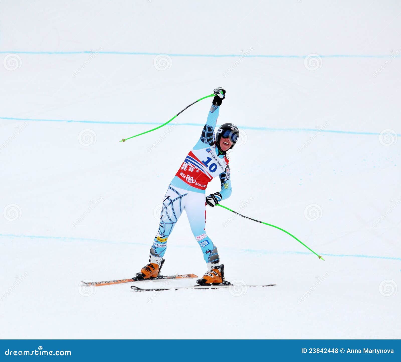 Happy Stacey Cook on Finish Editorial Stock Photo - Image of krasnaya ...