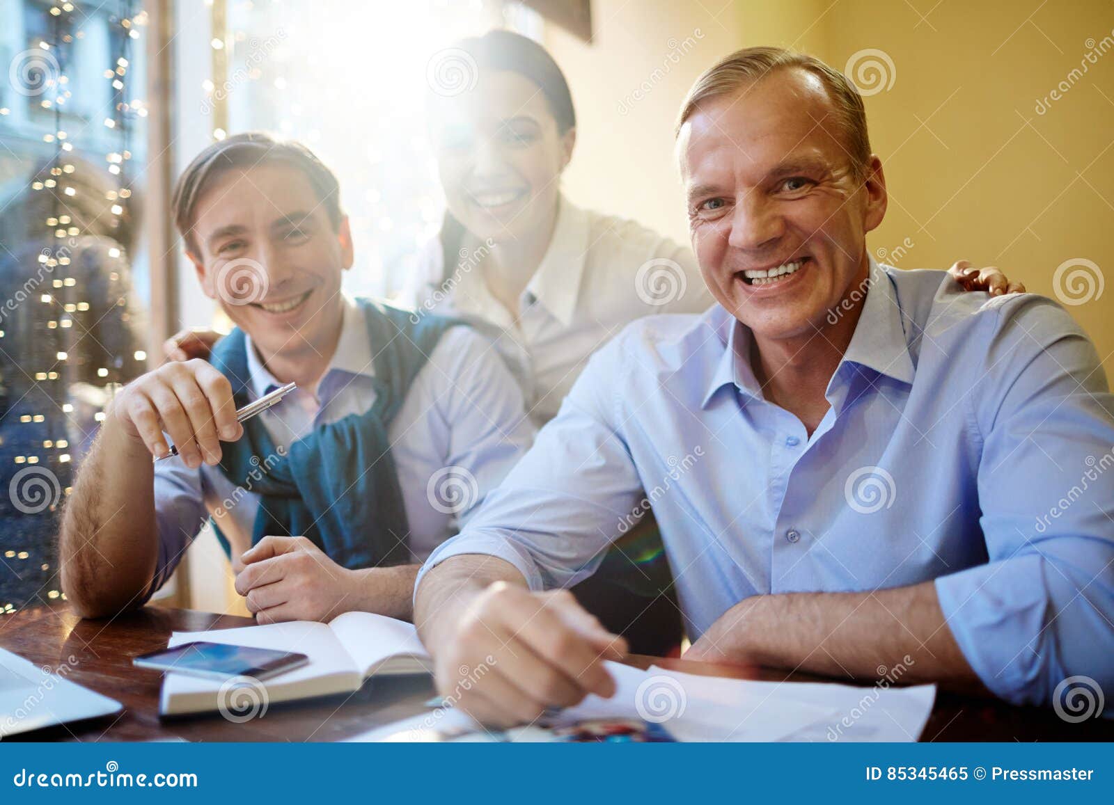Happy staff stock image. Image of colleagues, business - 85345465
