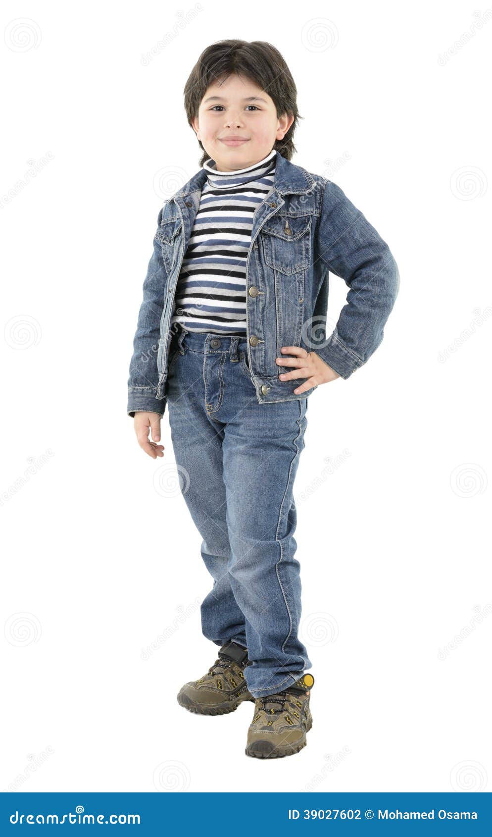 Happy Standing Young Boy stock photo. Image of cheerful - 39027602