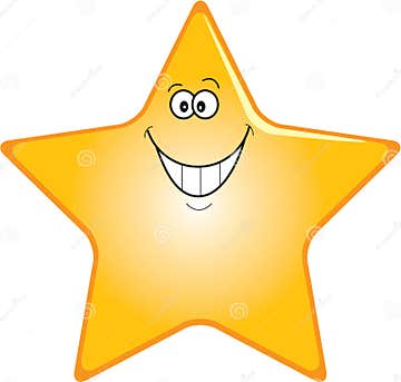 Happy star stock illustration. Illustration of star, eyes - 1008855