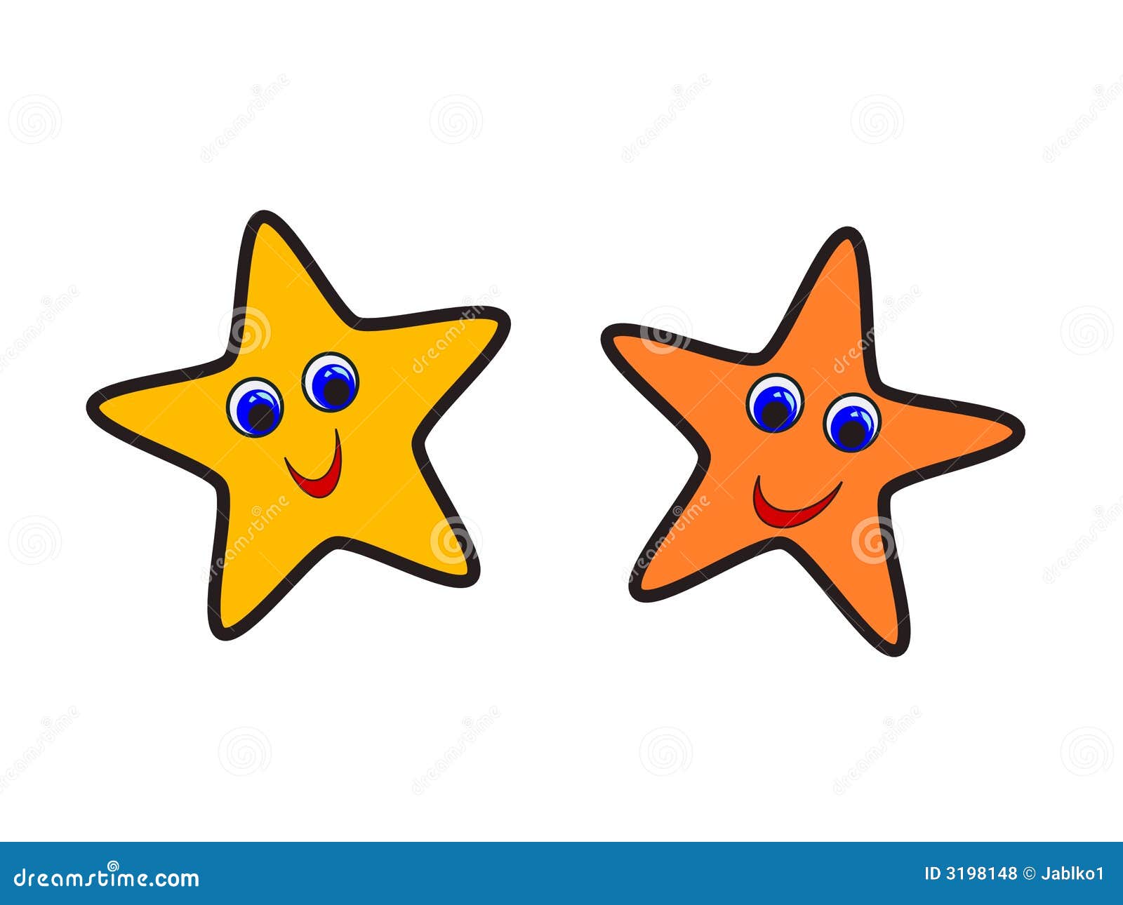 Happy stars stock vector. Illustration of optimistic, colorful - 3198148