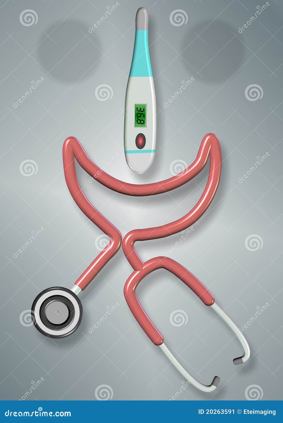 Happy stethoscope stock illustration. Illustration of creating - 20263591
