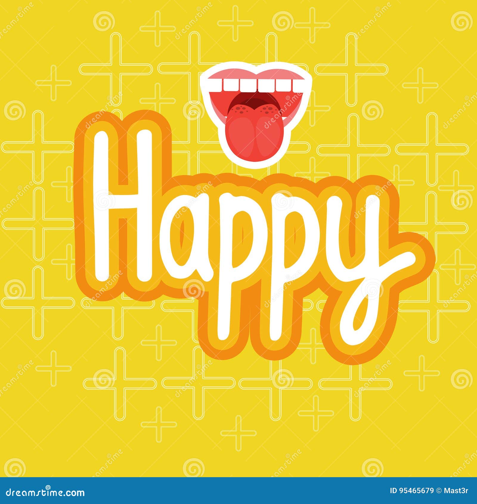 Happy Sticker Social Media Network Message Badges Design Stock Vector ...