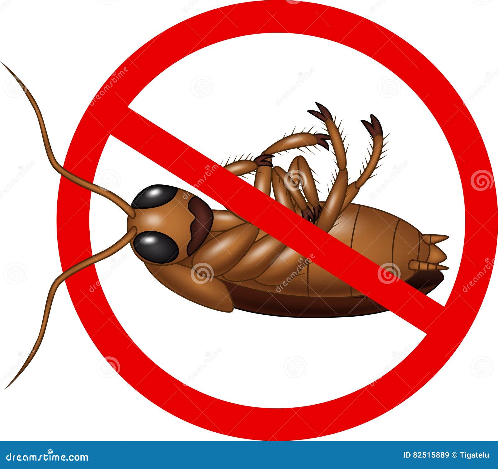 Stop Cockroach Sign Stock Illustration | CartoonDealer.com #55287706