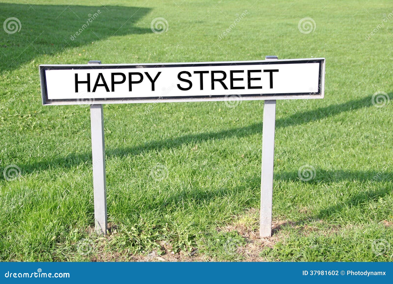 Happy street road sign stock photo. Image of sign, happiness - 37981602
