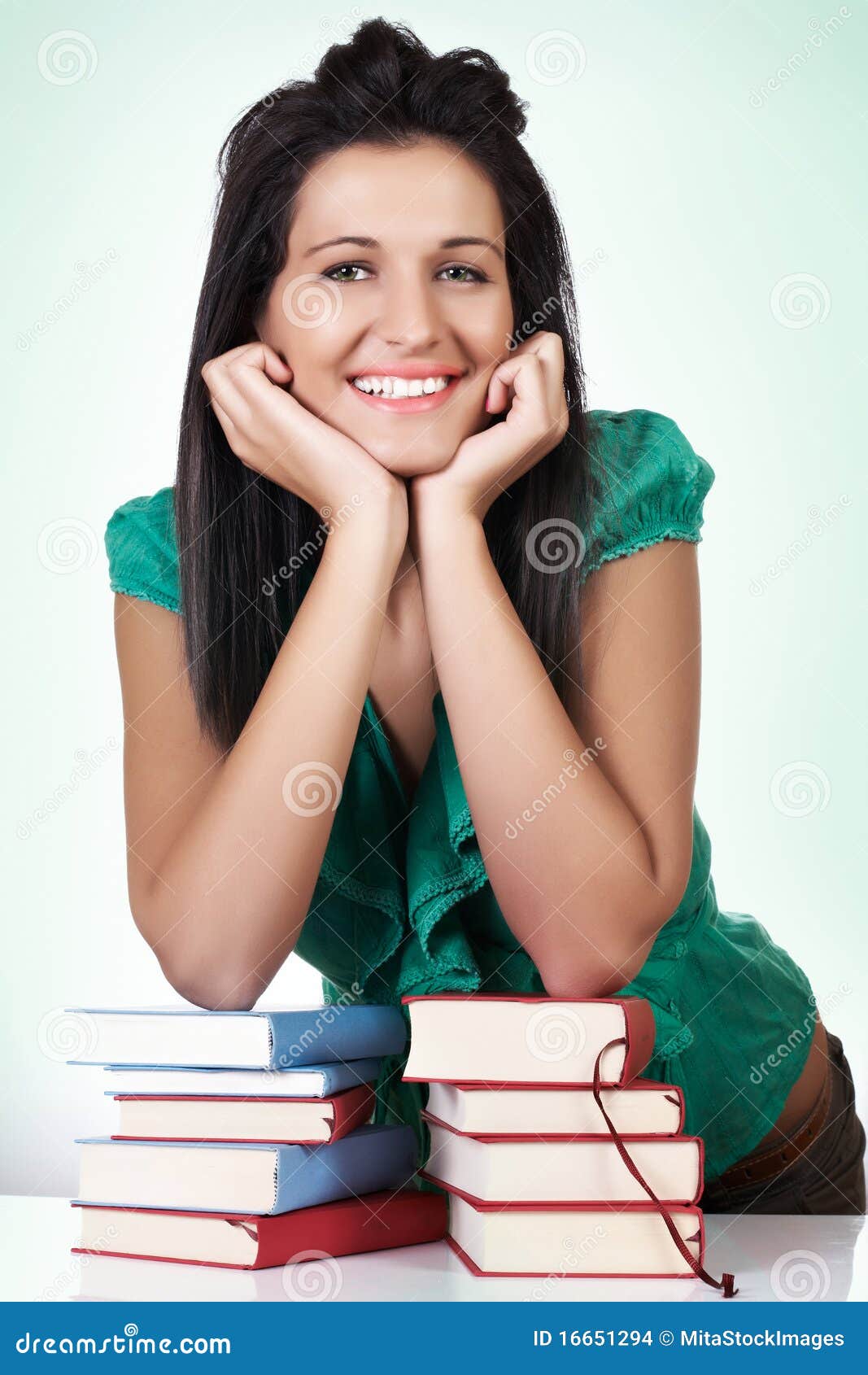Happy student stock photo. Image of girl, education, face - 16651294