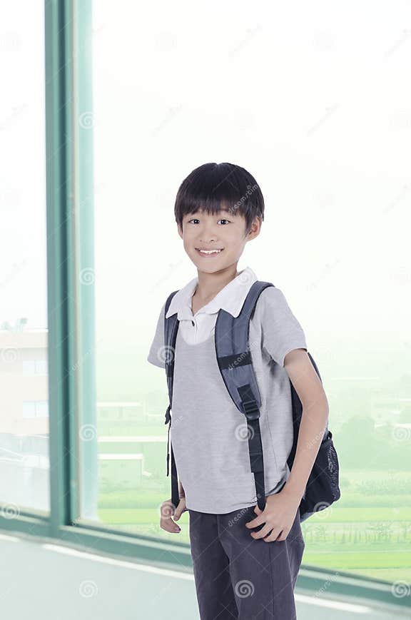 Happy Student Back a Backpack Stock Image - Image of asian, prepare ...