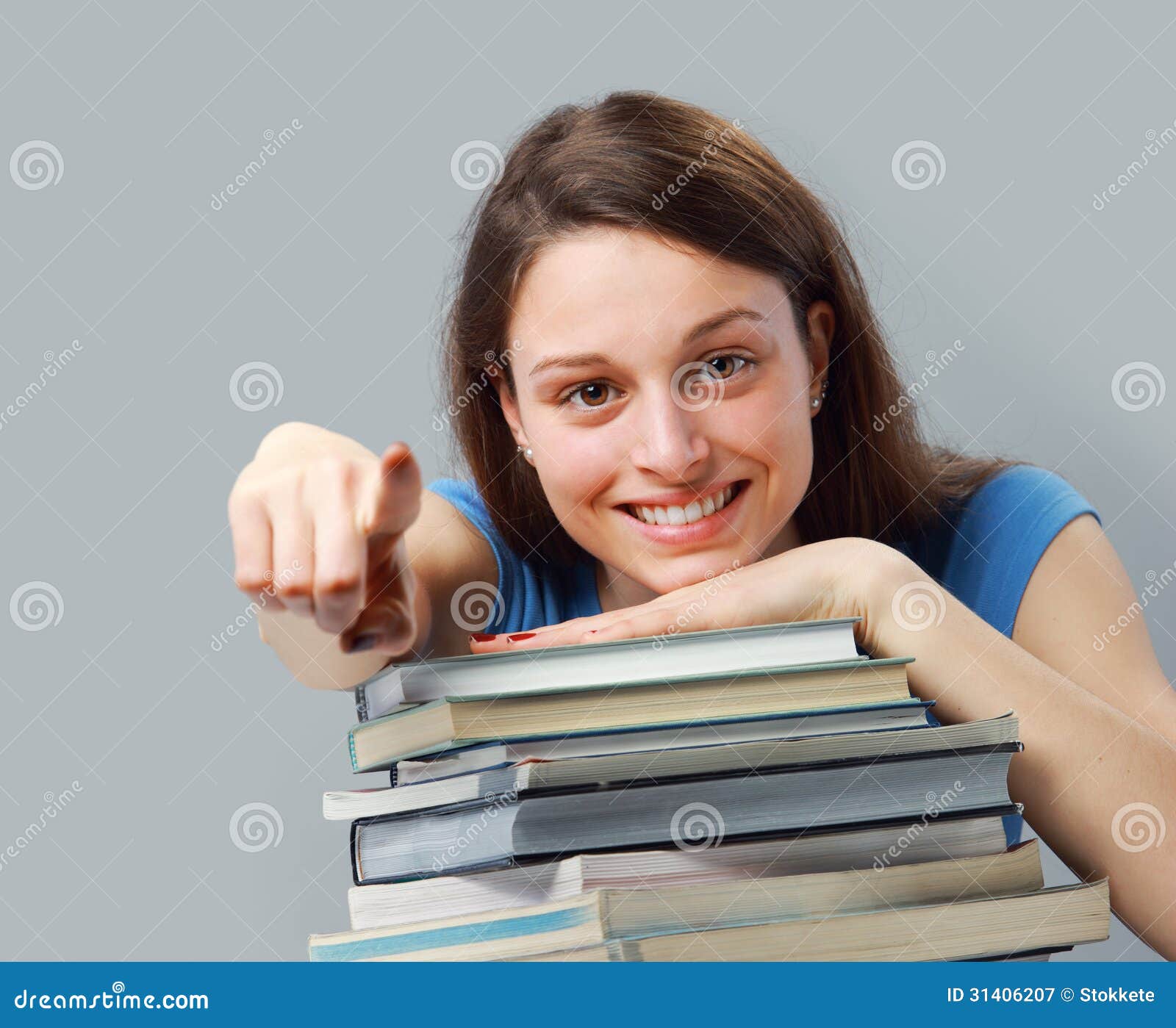 Happy student stock image. Image of studio, student, cute - 31406207