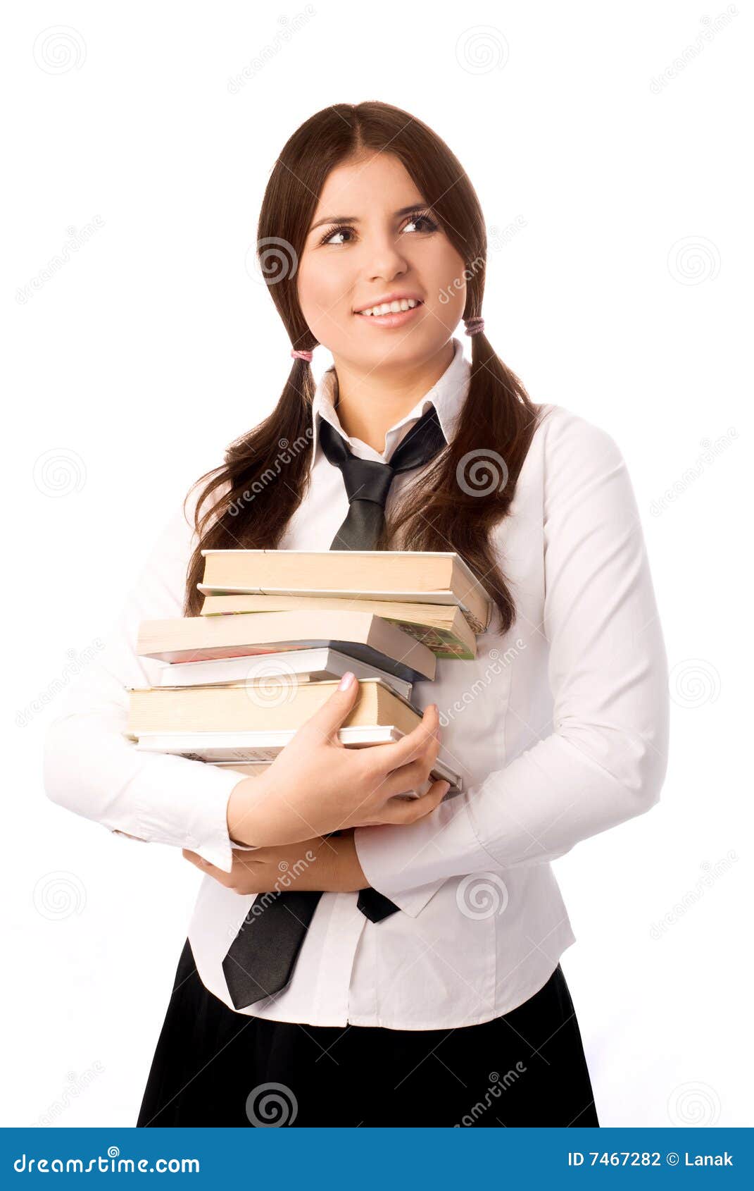 Happy student with books stock photo. Image of library - 7467282