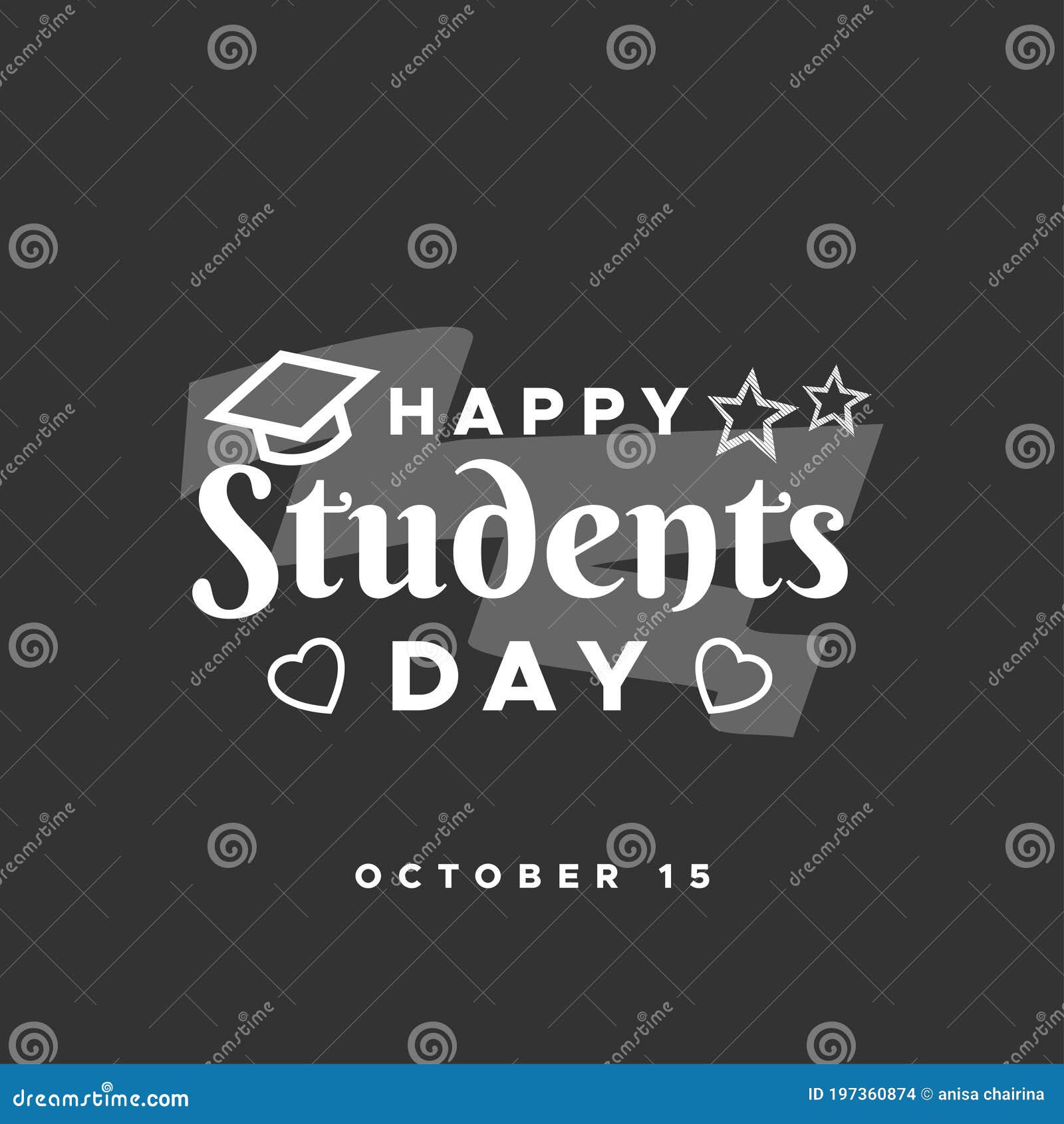 Happy Student Day Vector Design Illustration for Banner and Background ...