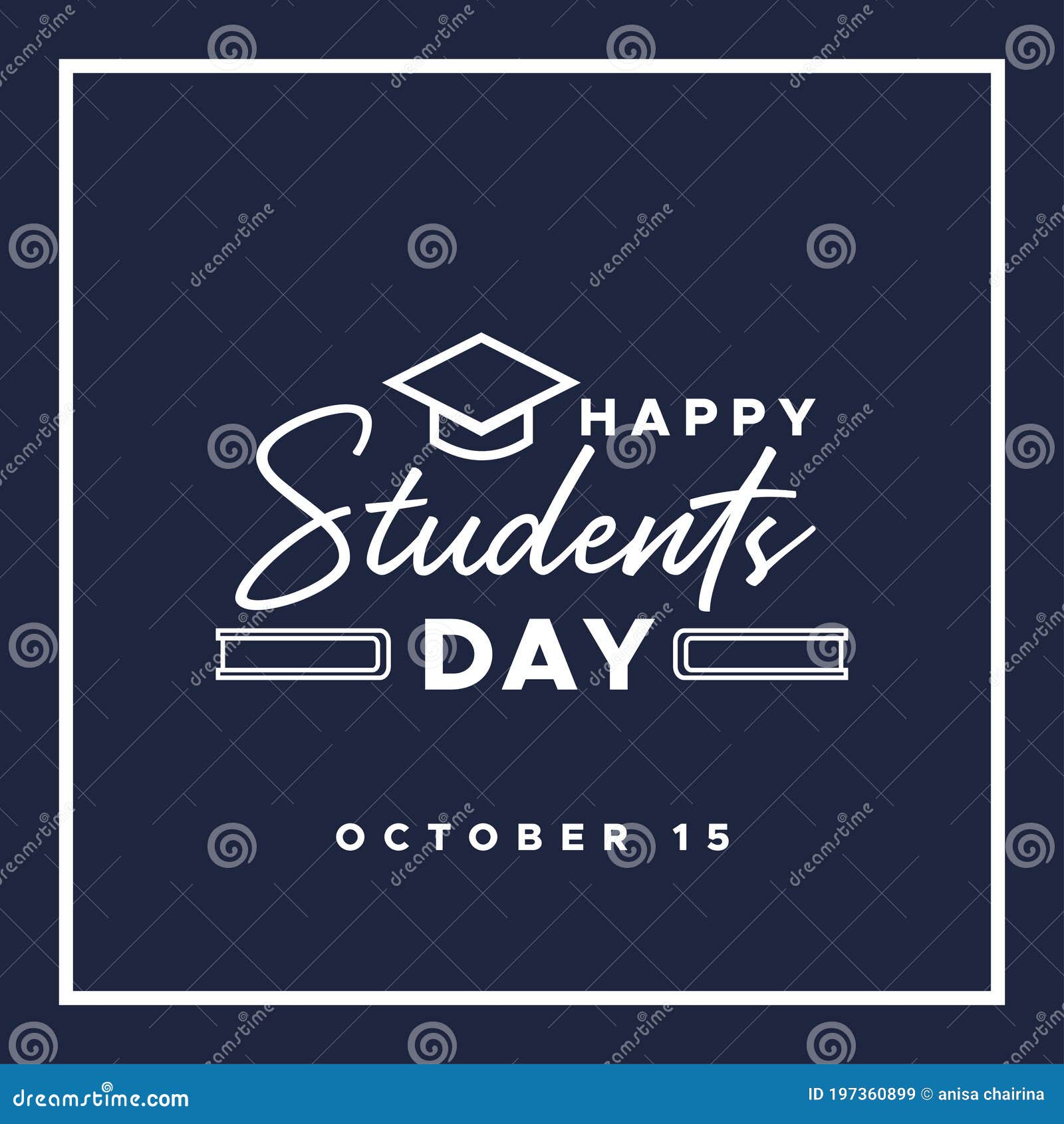 Happy Student Day Vector Design Illustration for Banner and Background ...