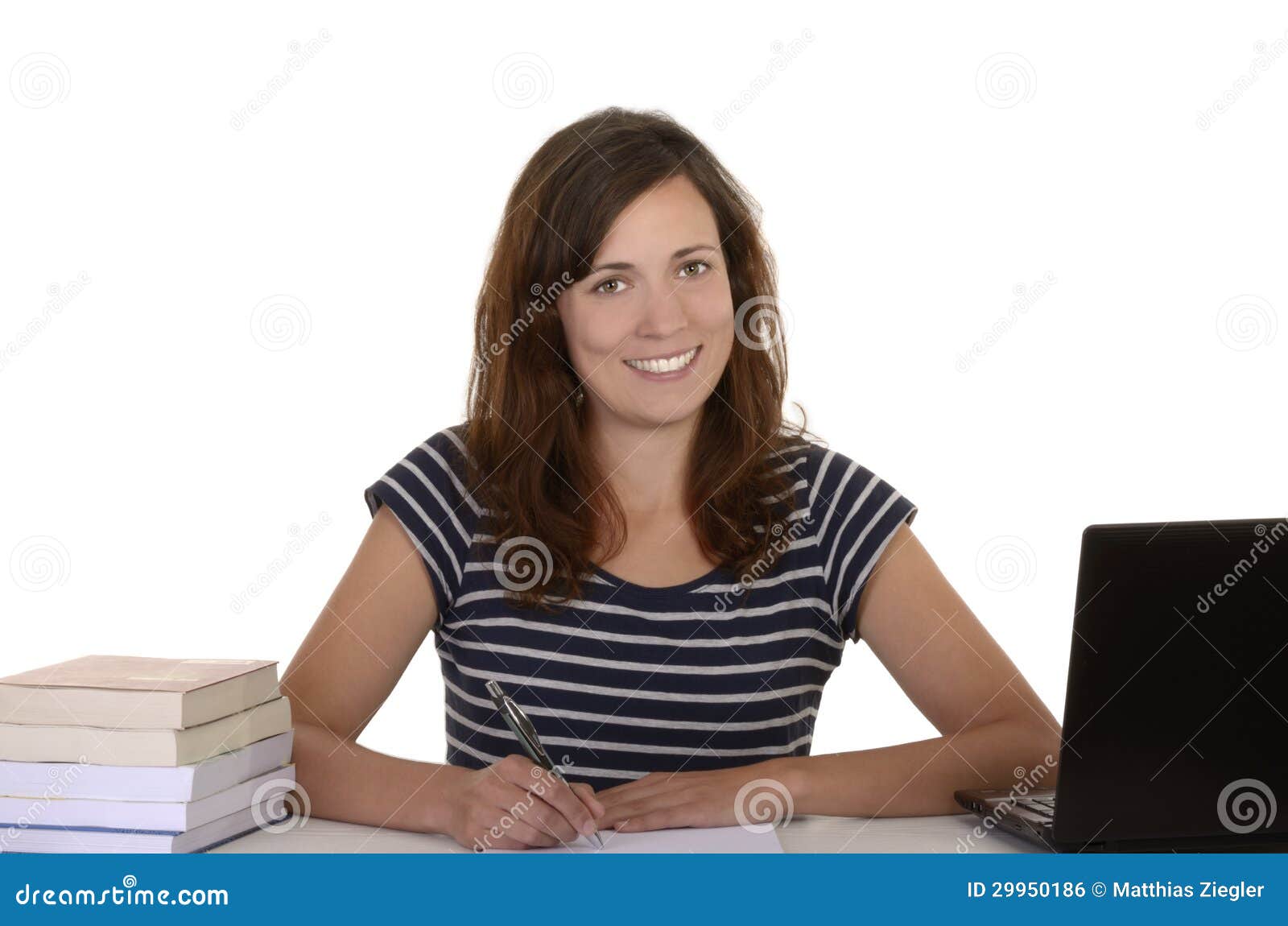 Happy Student on Desk, Cut Out Stock Photo - Image of friendly ...