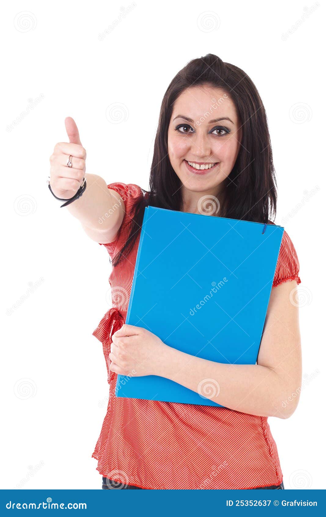 Happy student girl stock image. Image of happiness, female - 25352637