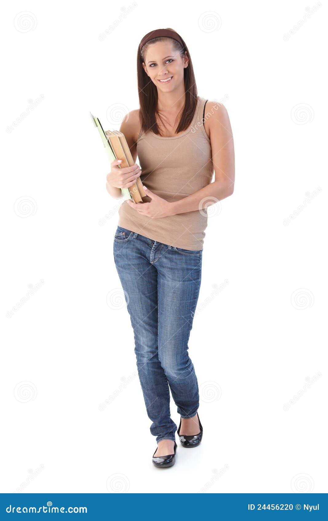 Happy Student Going To Class Stock Photo - Image of camera, girl: 24456220