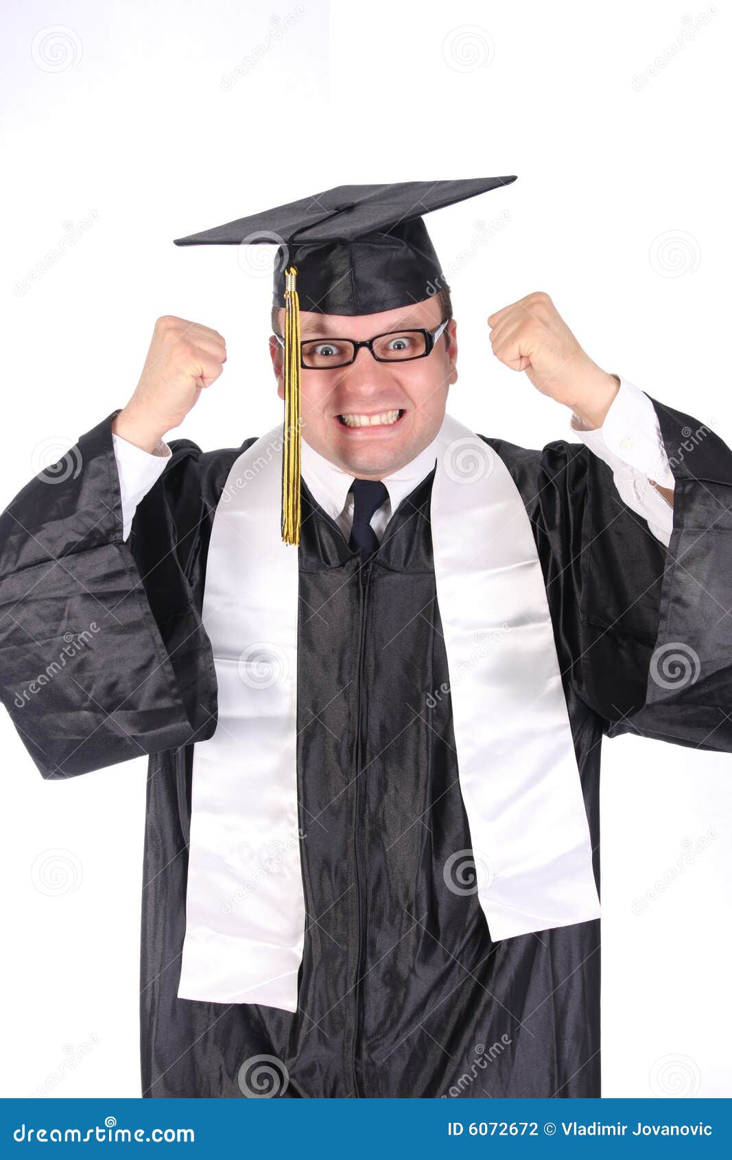 Happy student graduating stock photo. Image of black, tassel - 6072672