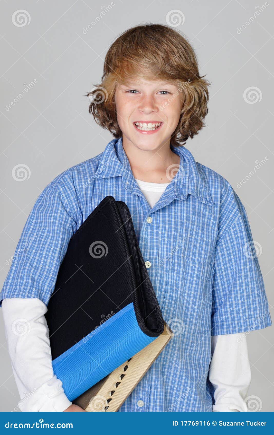 Happy Student Holding a Book Stock Photo - Image of student, attractive ...