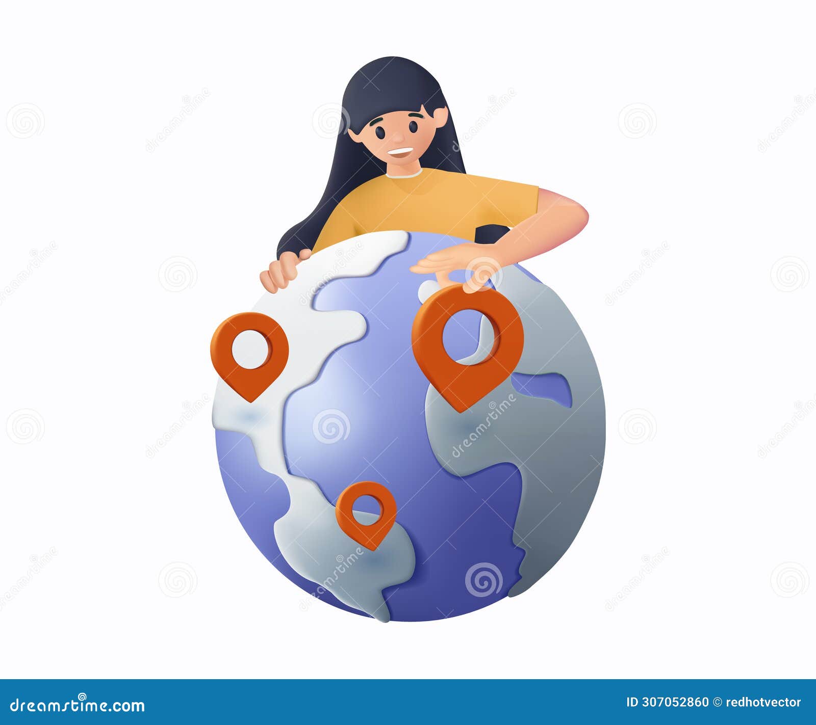 Happy Student, Learner and Earth Globe. Global International Education ...