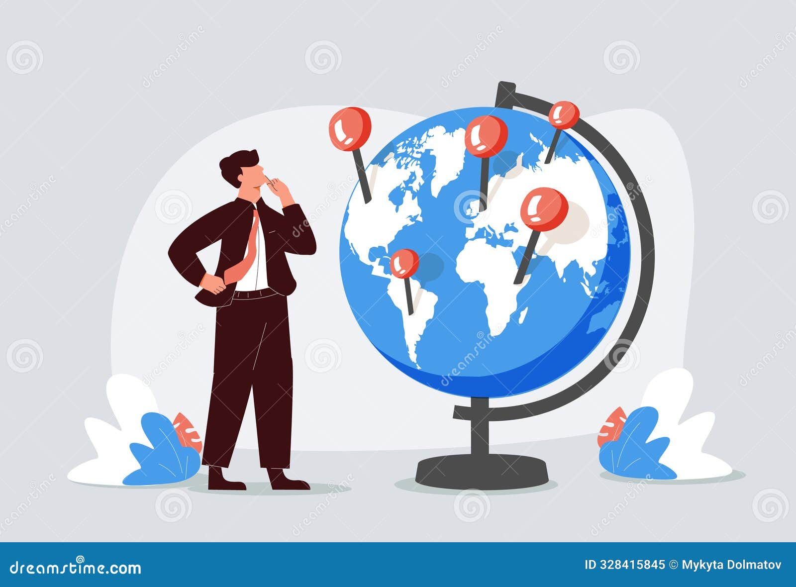 Happy Student, Learner and Earth Globe. Global International Education ...