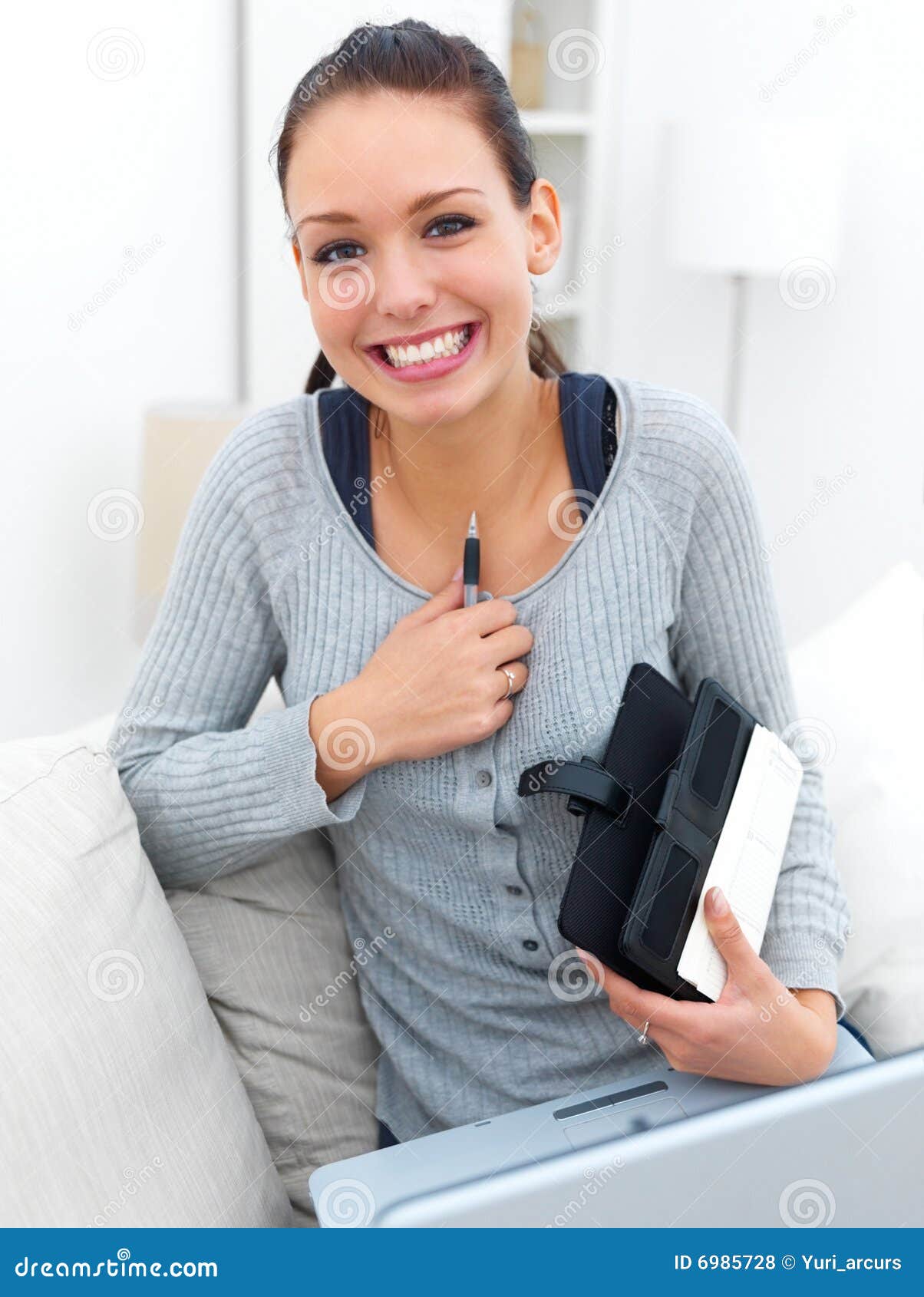 Happy Student Looking Pleased Stock Photo - Image of beauty, human: 6985728