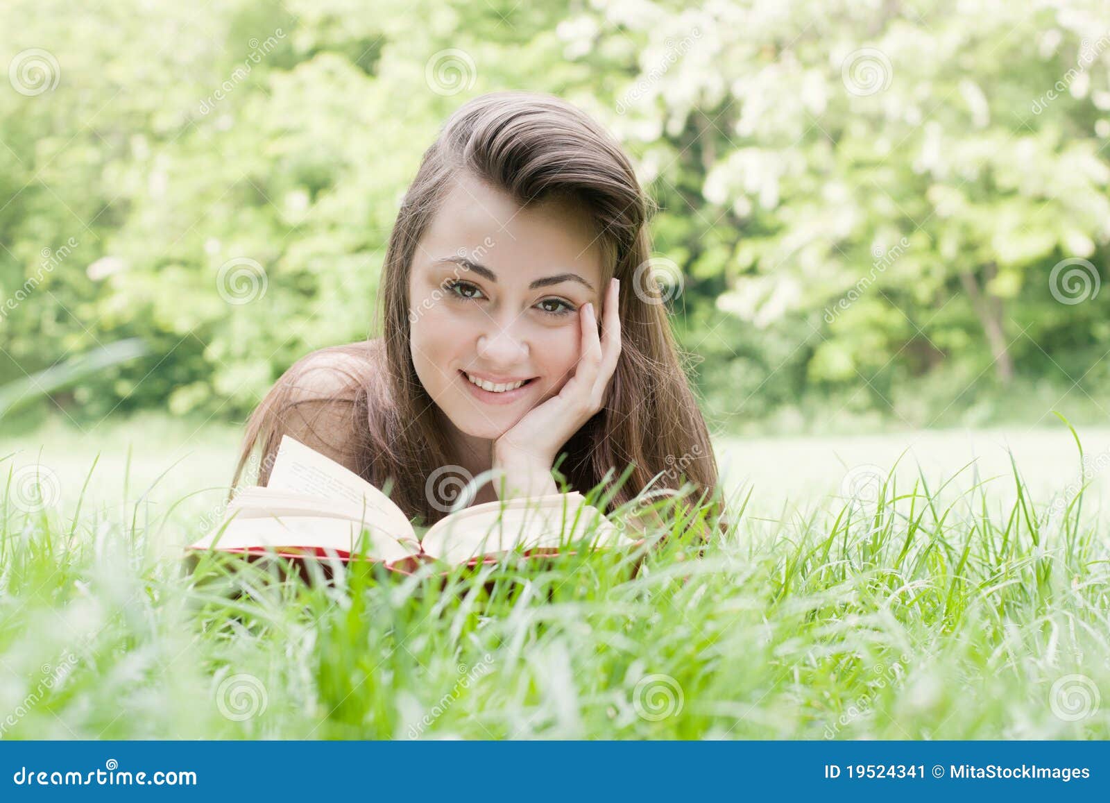 Happy Student Outdoors Relaxed Stock Image - Image of caucasian ...