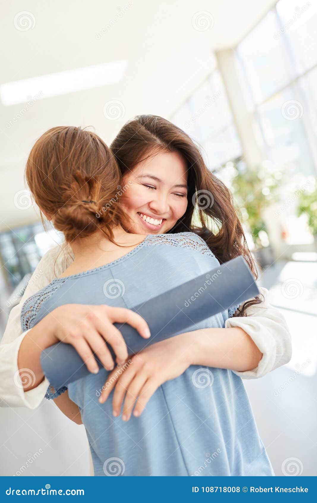 Happy student passed exam stock photo. Image of sciences - 108718008