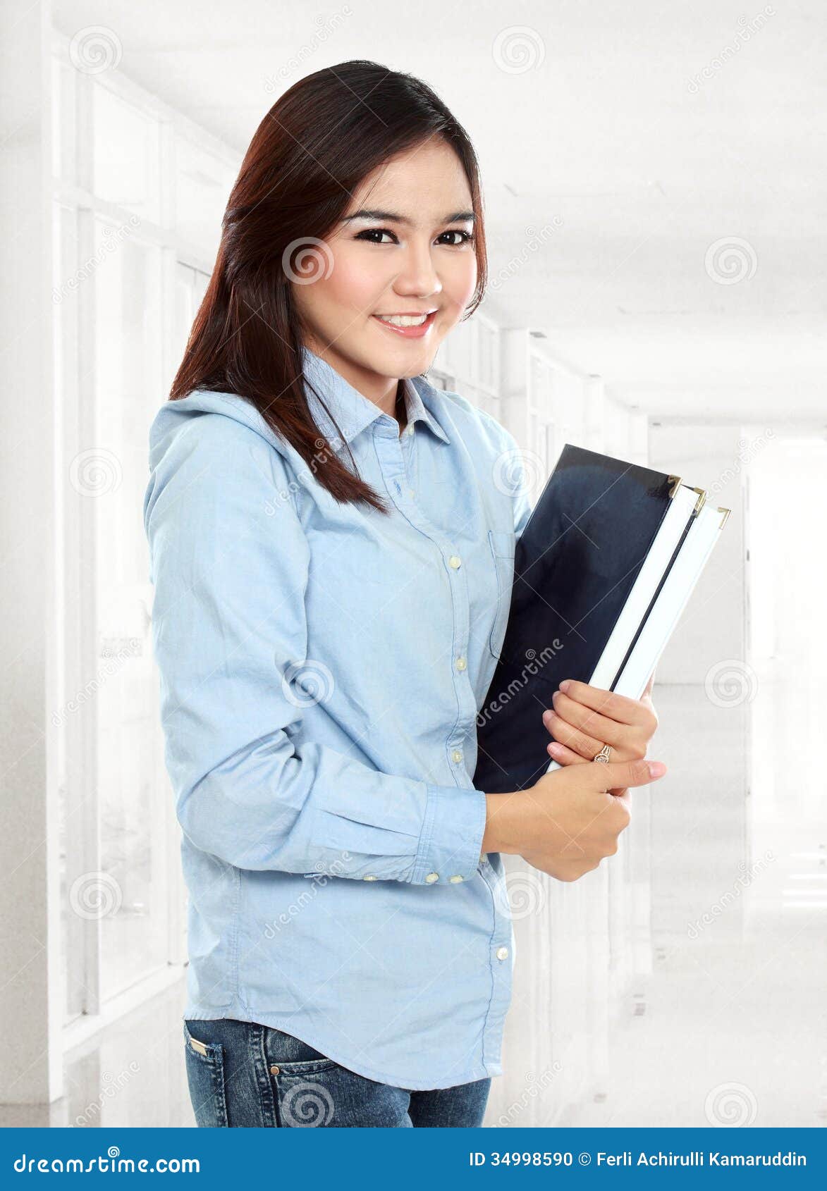 Happy Student Ready Go To Campus Stock Photo - Image of happiness ...
