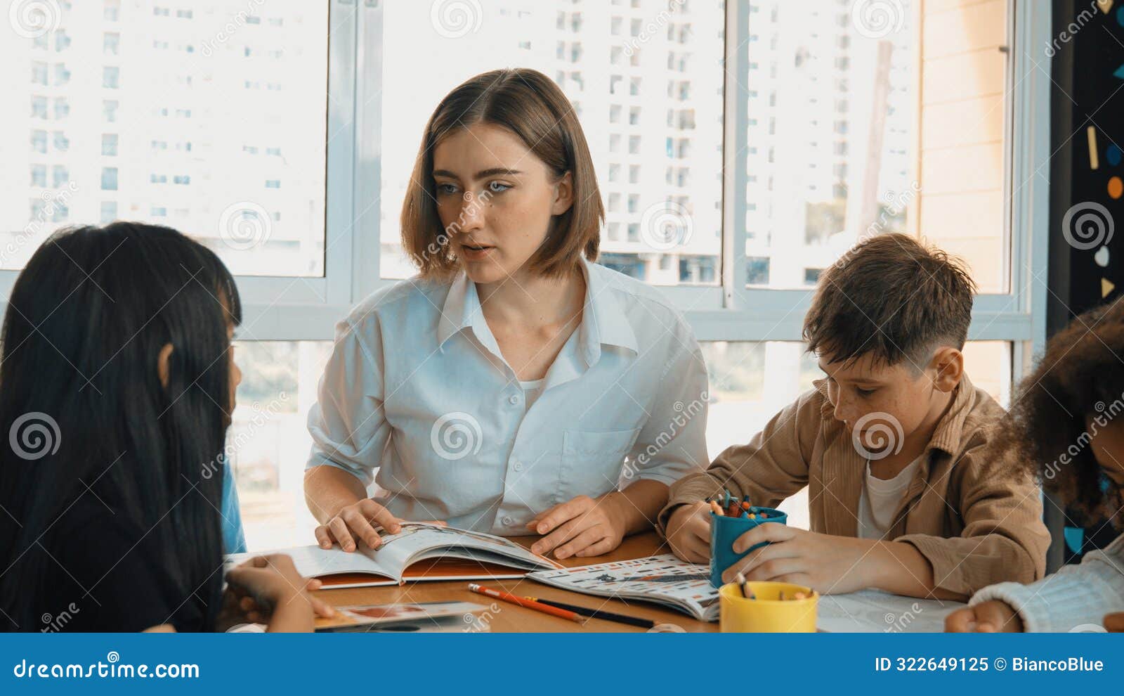 Happy Student and Smart Teacher Drawing and Coloring by Using Marker ...