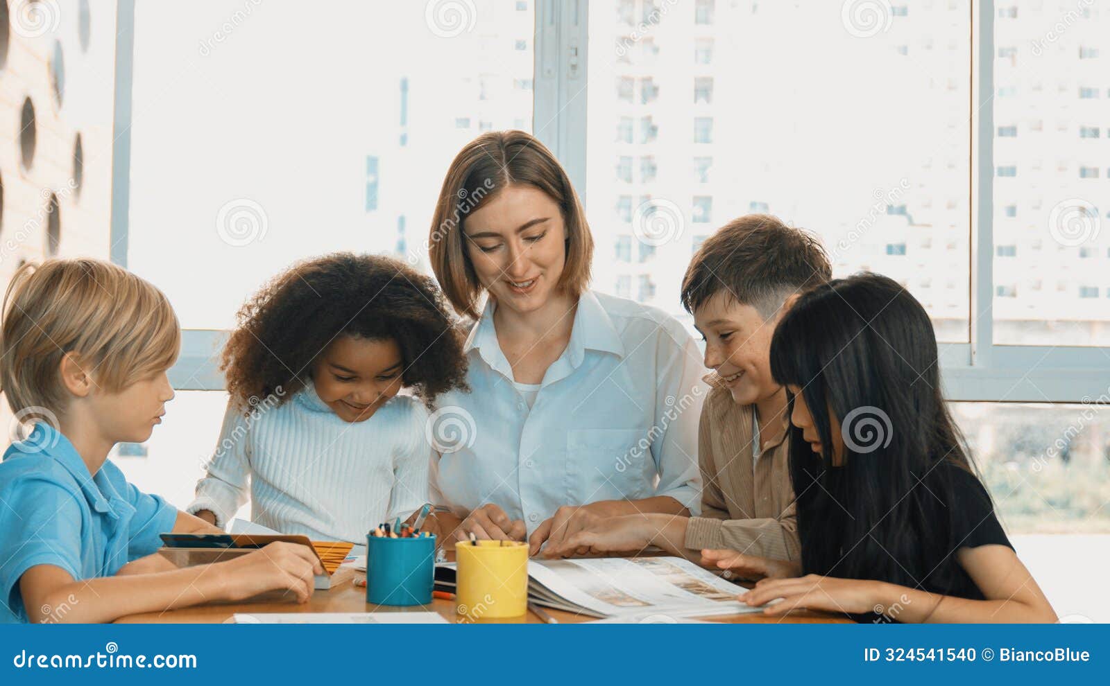 Happy Student and Smart Teacher Drawing and Coloring by Using Marker ...