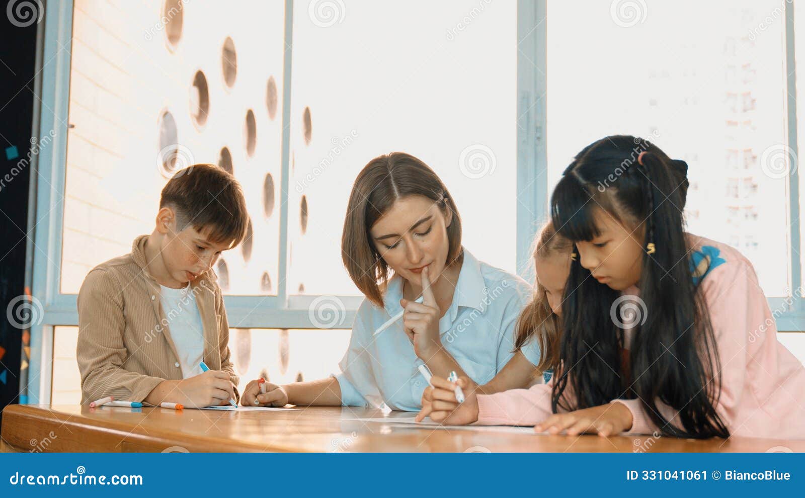 Happy Student and Smart Teacher Drawing and Coloring by Using Marker ...