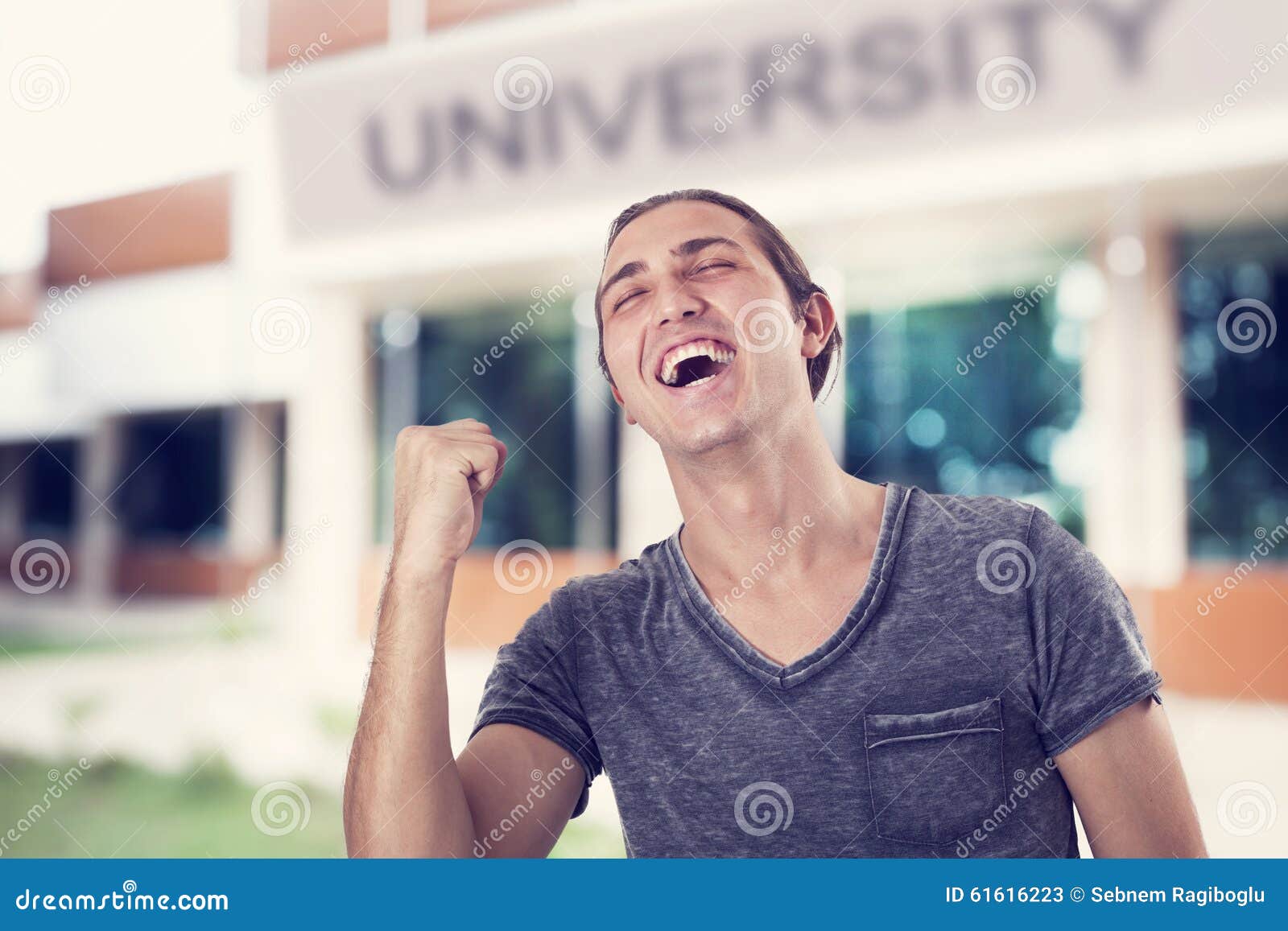 Happy student stock image. Image of triumph, education - 61616223