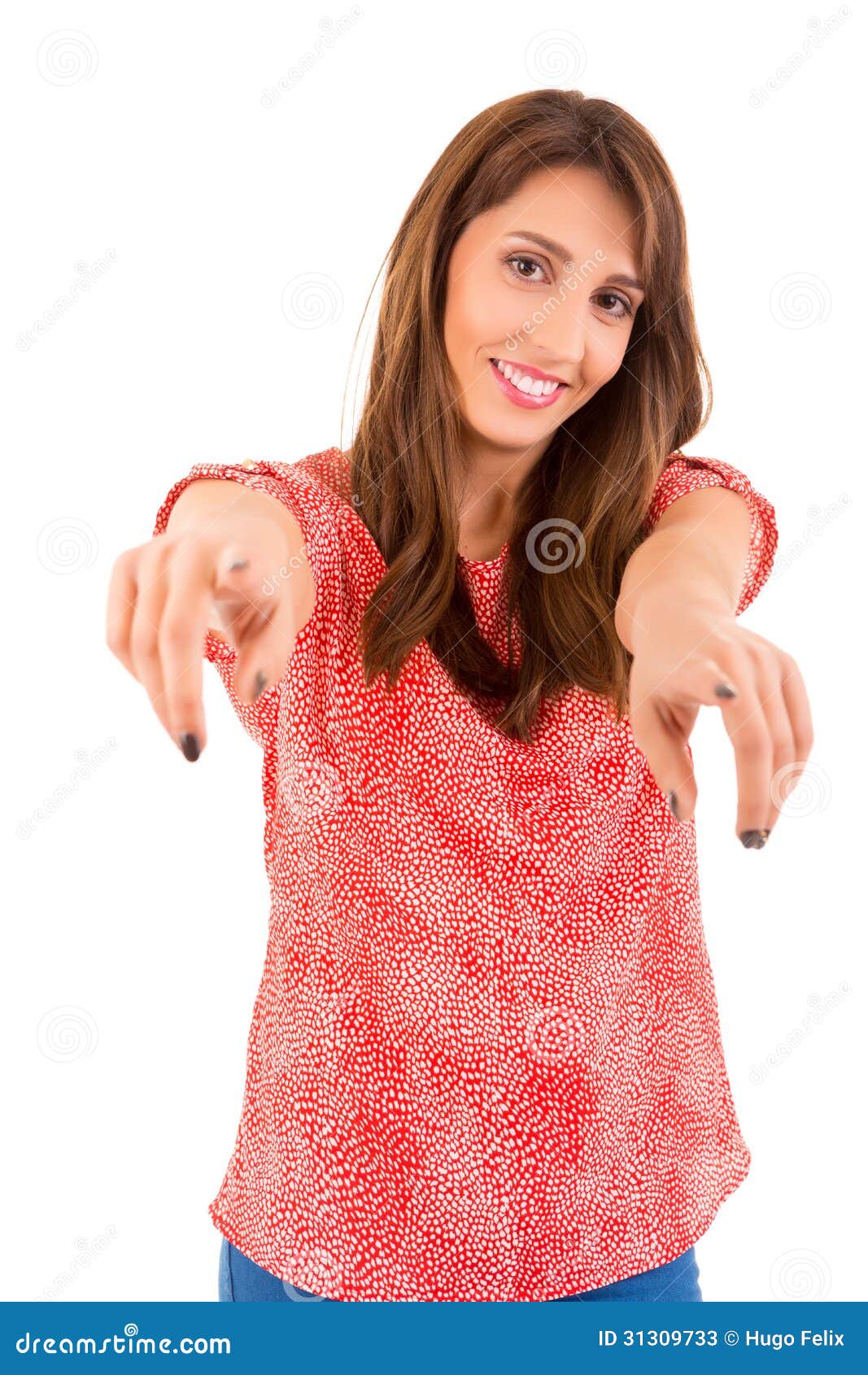 Happy student stock image. Image of happy, brunette, lady - 31309733