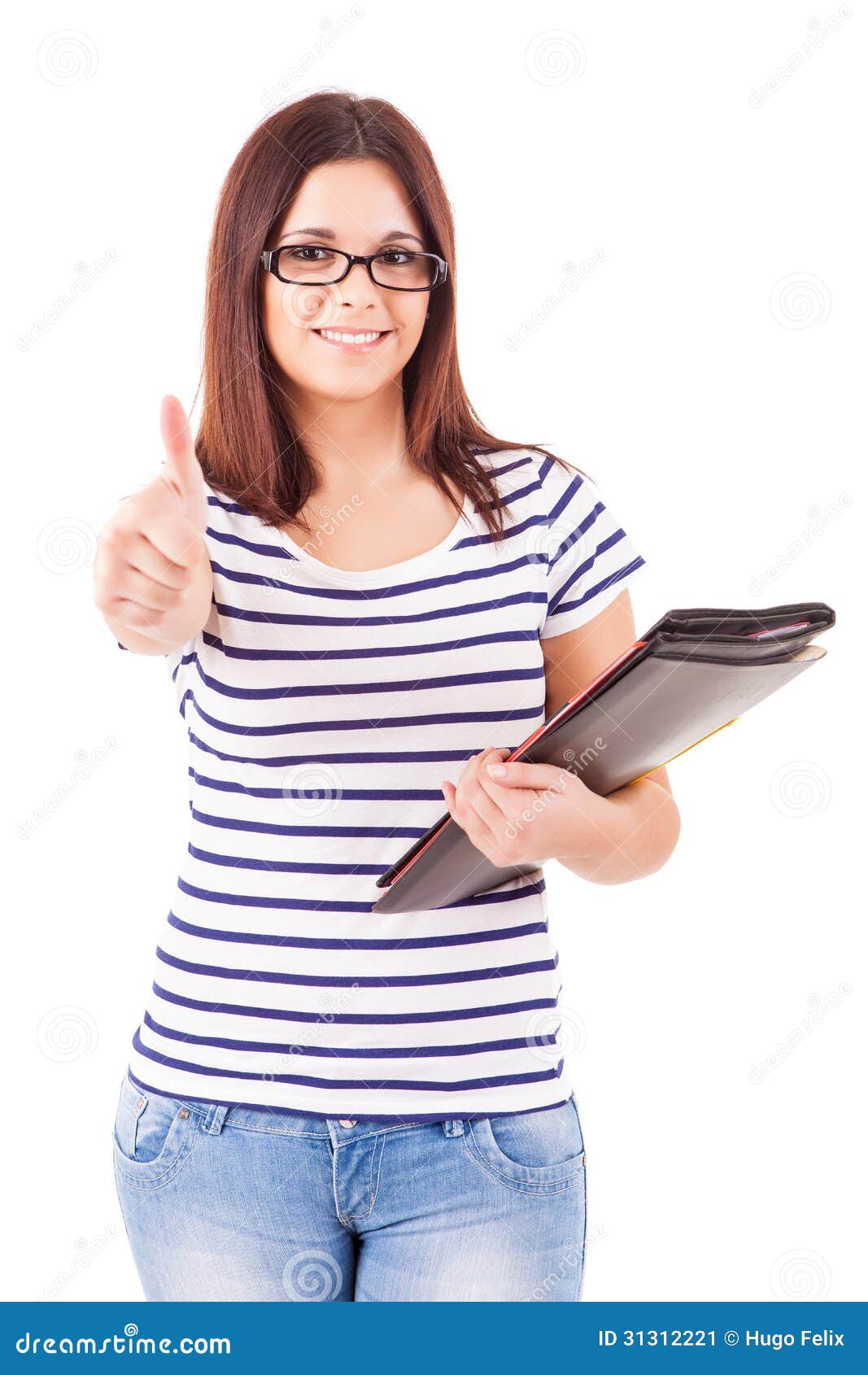 Happy student stock image. Image of book, caucasian, beautiful - 31312221