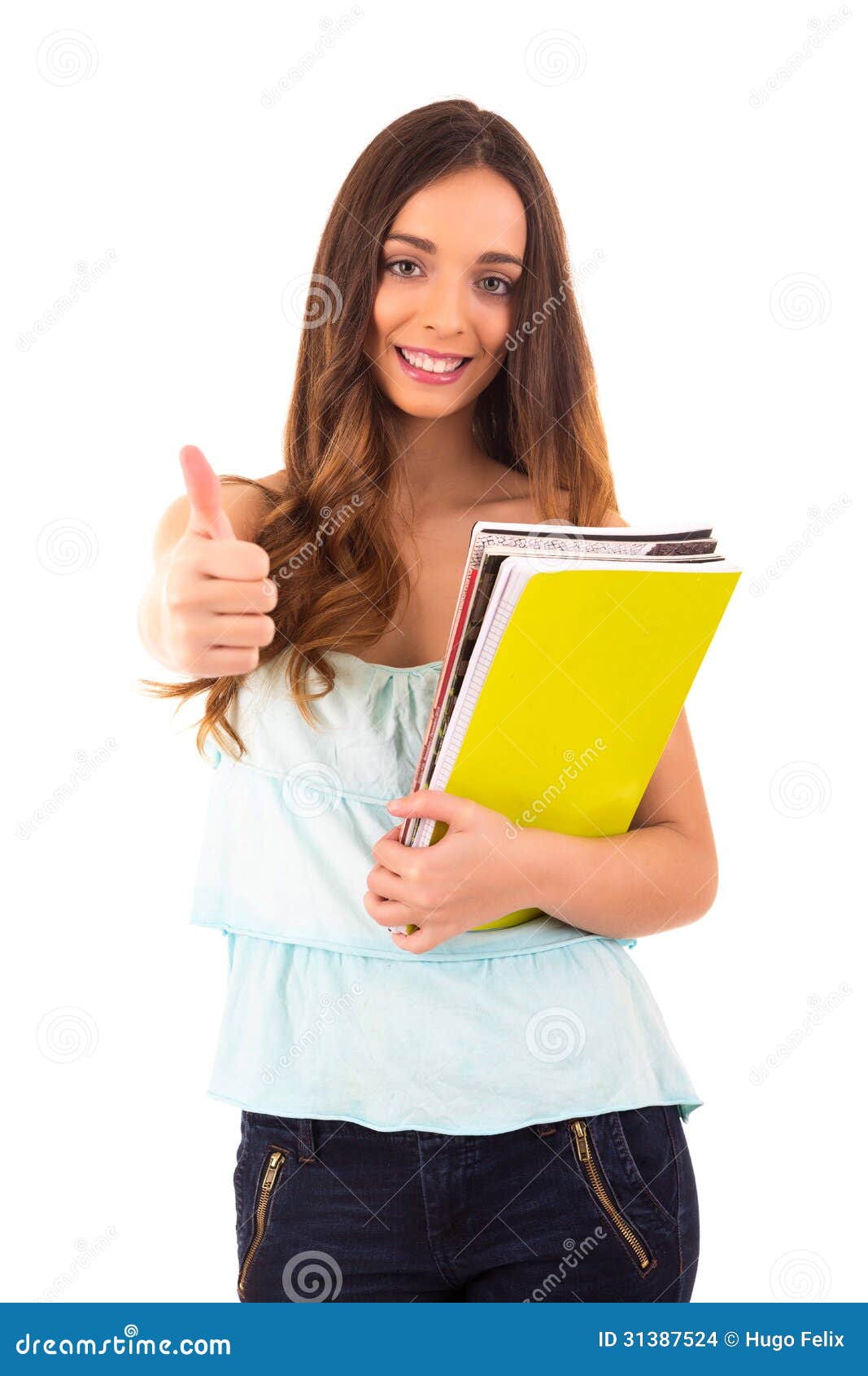 Happy student stock photo. Image of cute, model, confident - 31387524