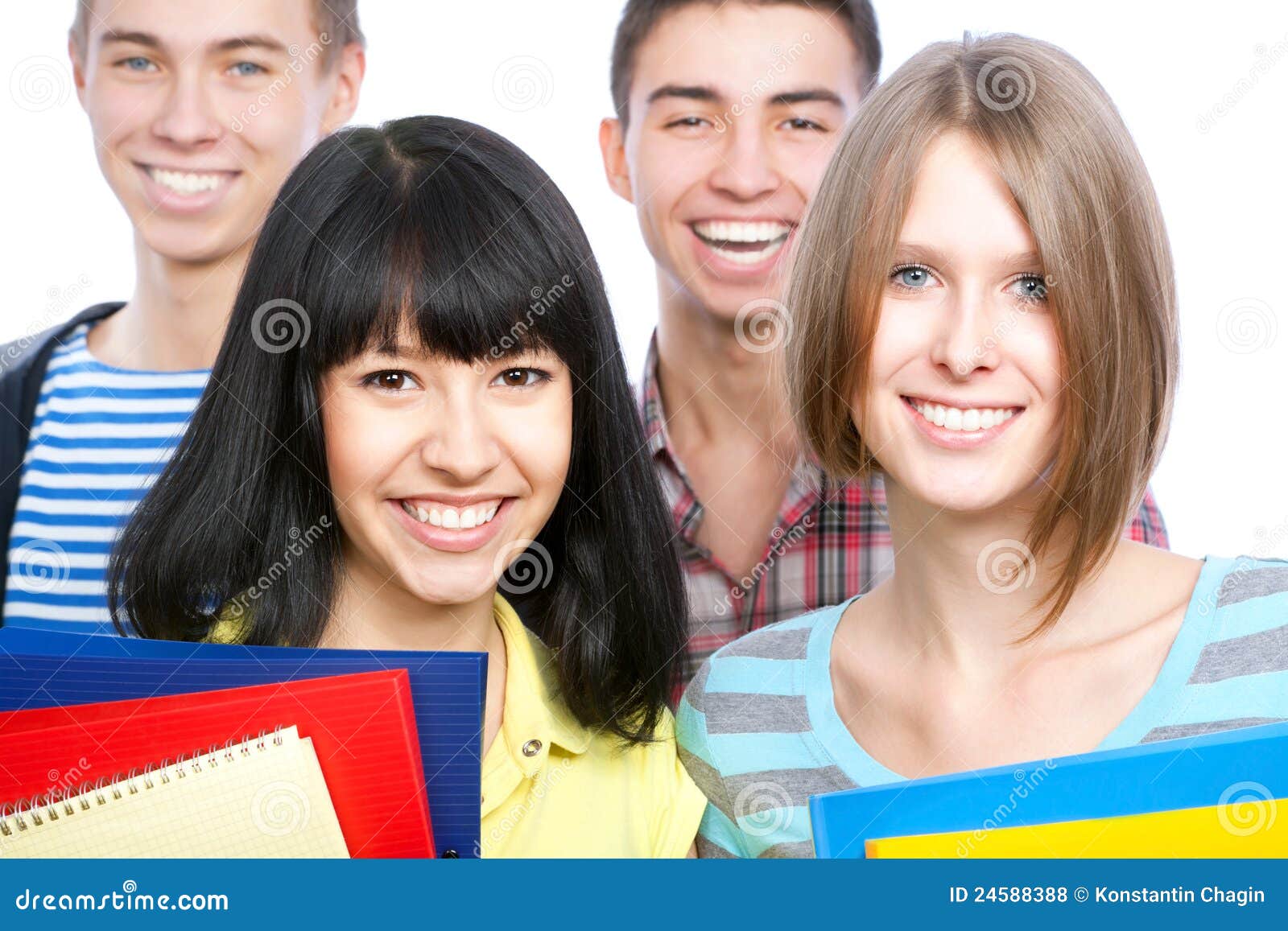 Happy students stock photo. Image of lifestyle, positive - 24588388
